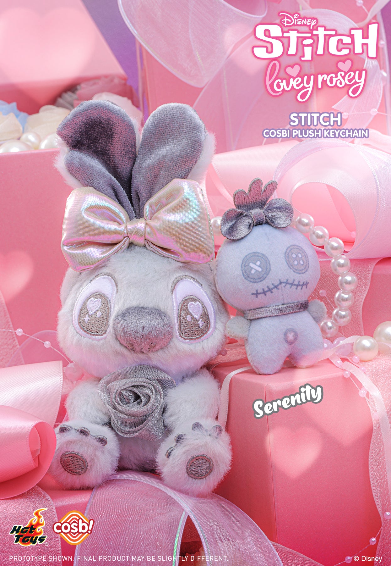 [Pre-Order] PPLU090N - Stitch – Stitch Lovey-Rosey Cosbi Plush Keychai ...